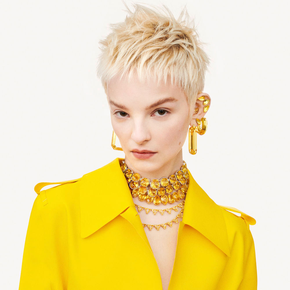 Ripley - AROS DE ARO LUCENT, AMARILLO, BAÑO DE RODIO